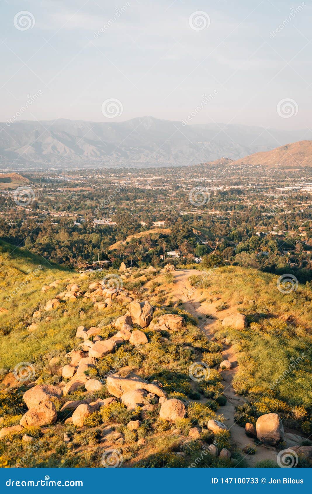View from Mount Rubidoux in Riverside, California Stock Image - Image ...