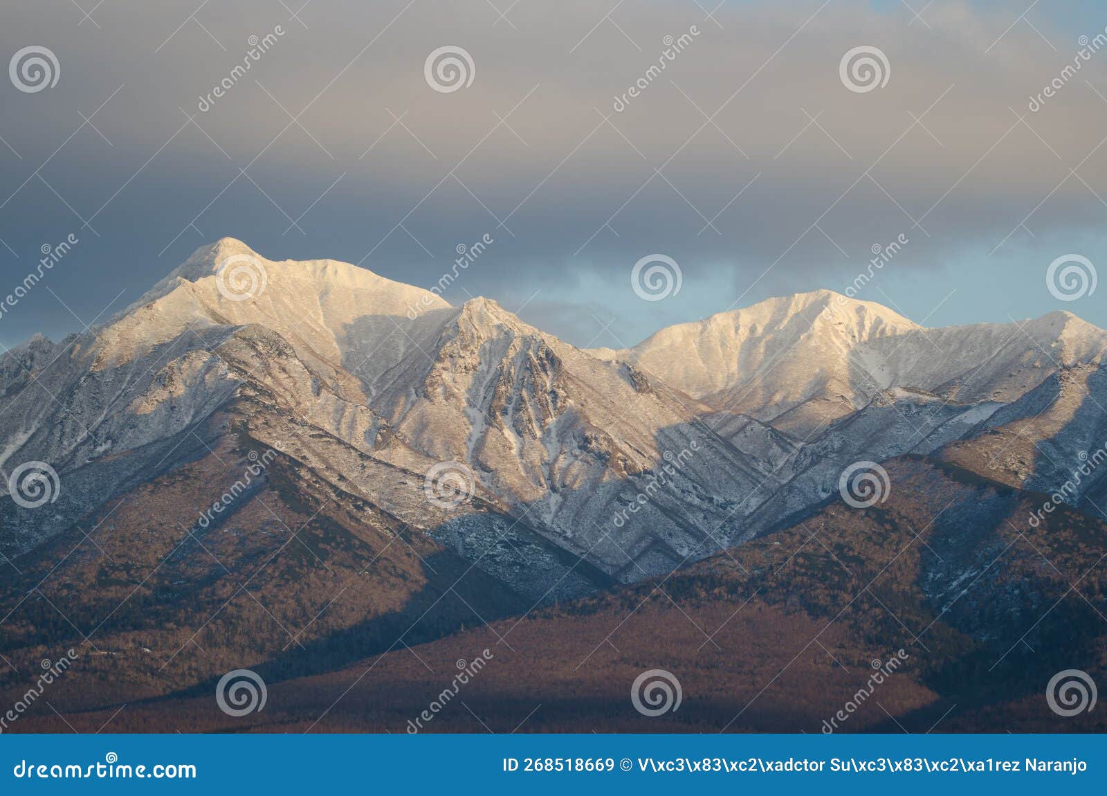 View of Mount Shari. stock image. Image of high, scene - 268518669