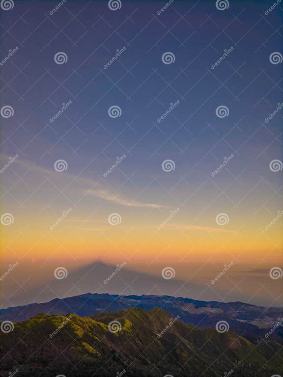 This is a View from Mount Slamet, the 2nd Highest Mountain in Java ...