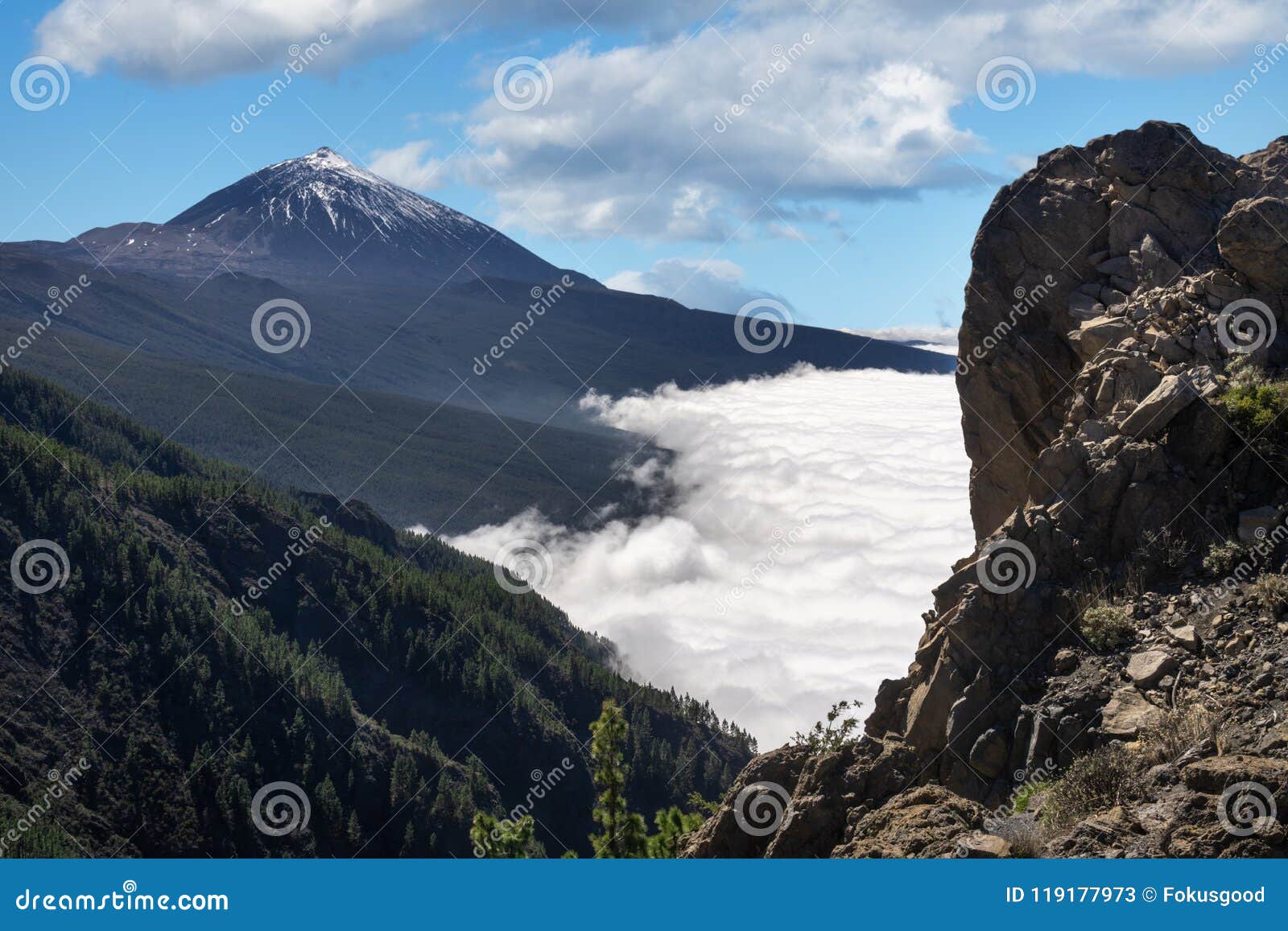 Views of mount Teide stock image. Image of energy, high - 119177973