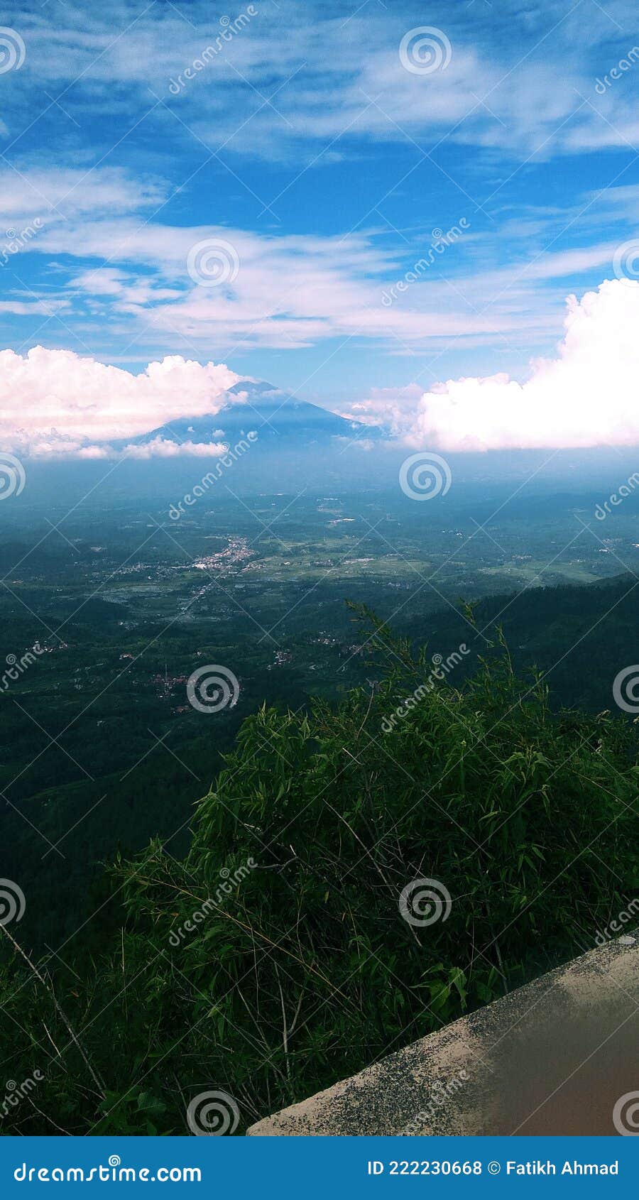 The View of Mount Telomoyo is Very Beautiful Stock Photo - Image of ...