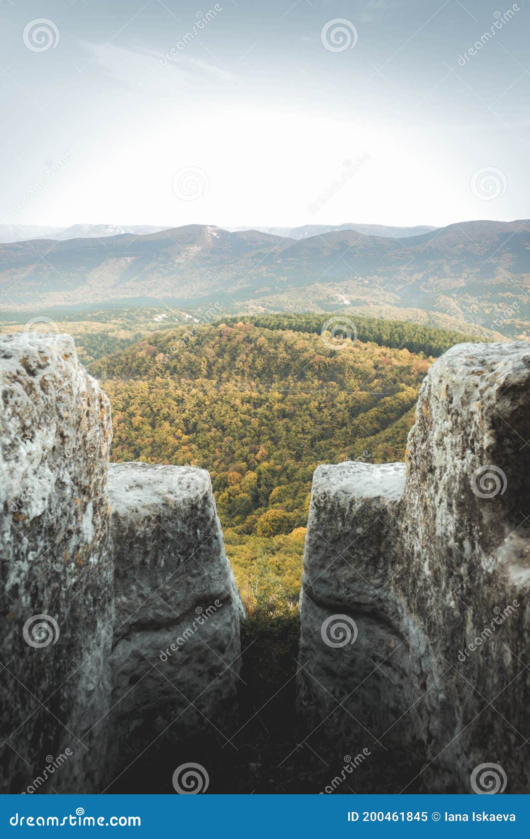 View from a Mountain Castle Stock Image - Image of caveman, east: 200461845
