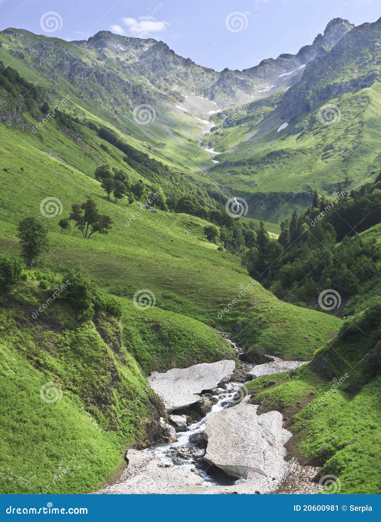 View of mountain gorge stock image. Image of clouds, wilderness - 20600981