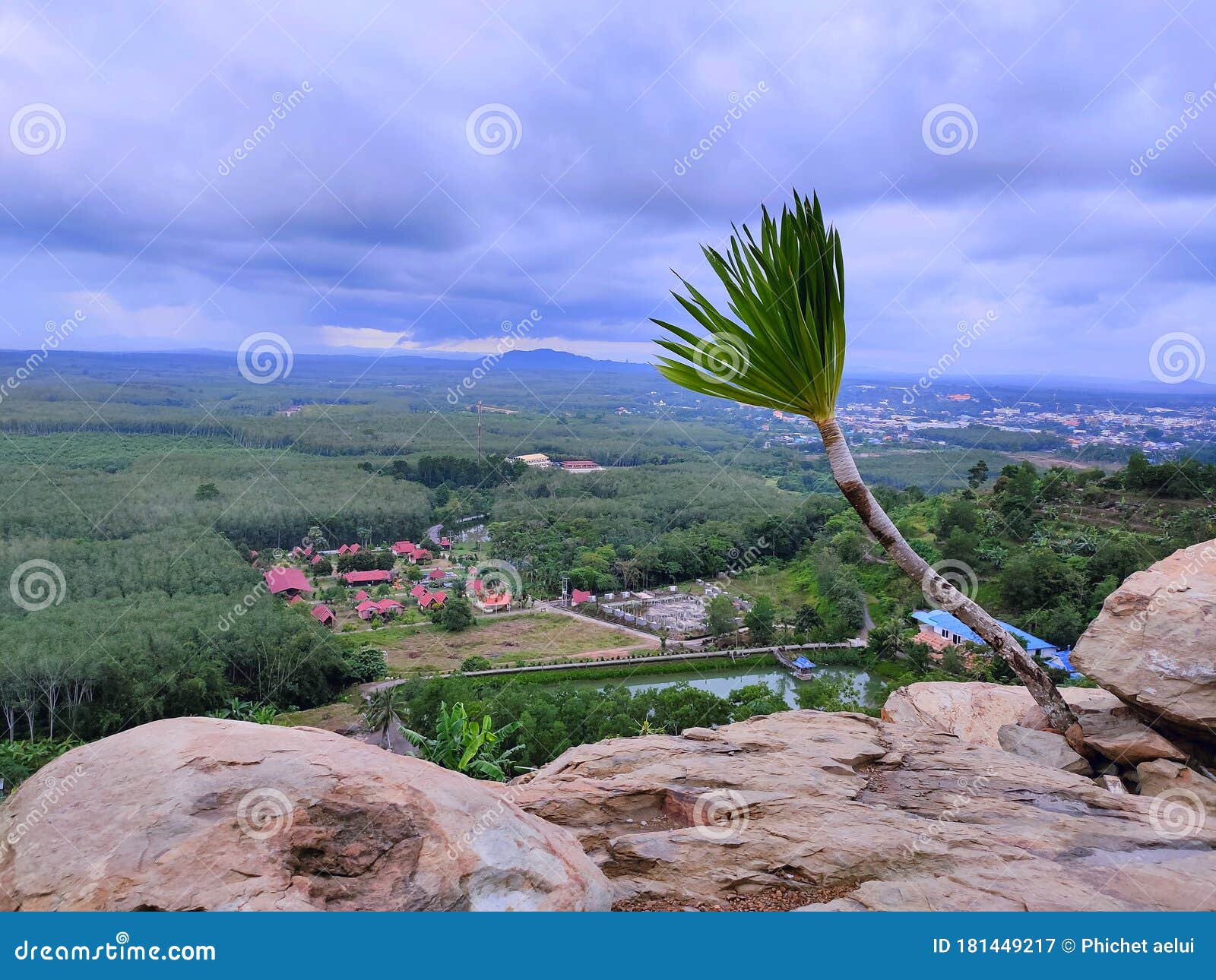View on the Mountain Looking Down To the Ground Stock Image - Image of ...