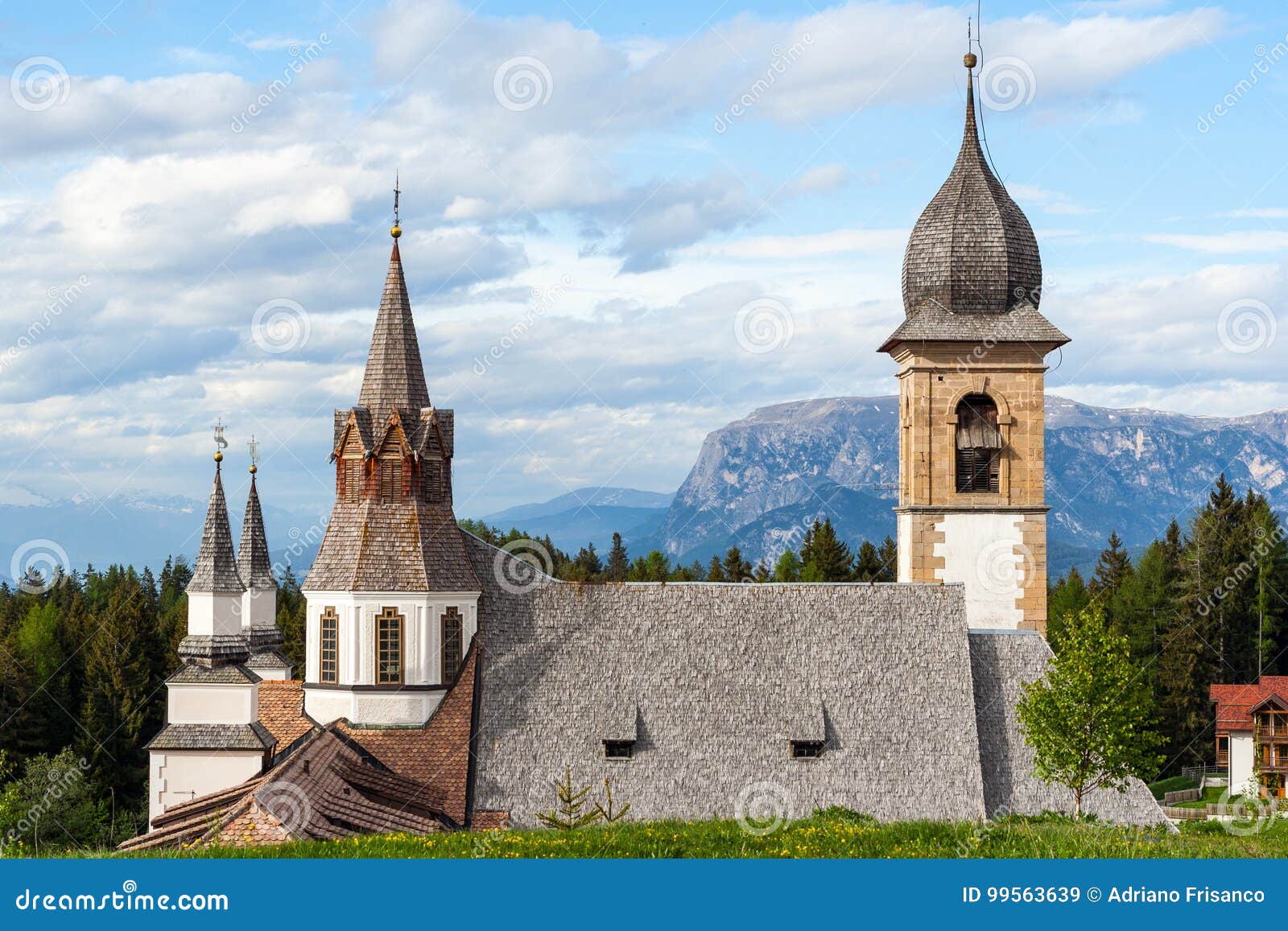 View of a Mountain Sanctuary Stock Image - Image of traditional ...