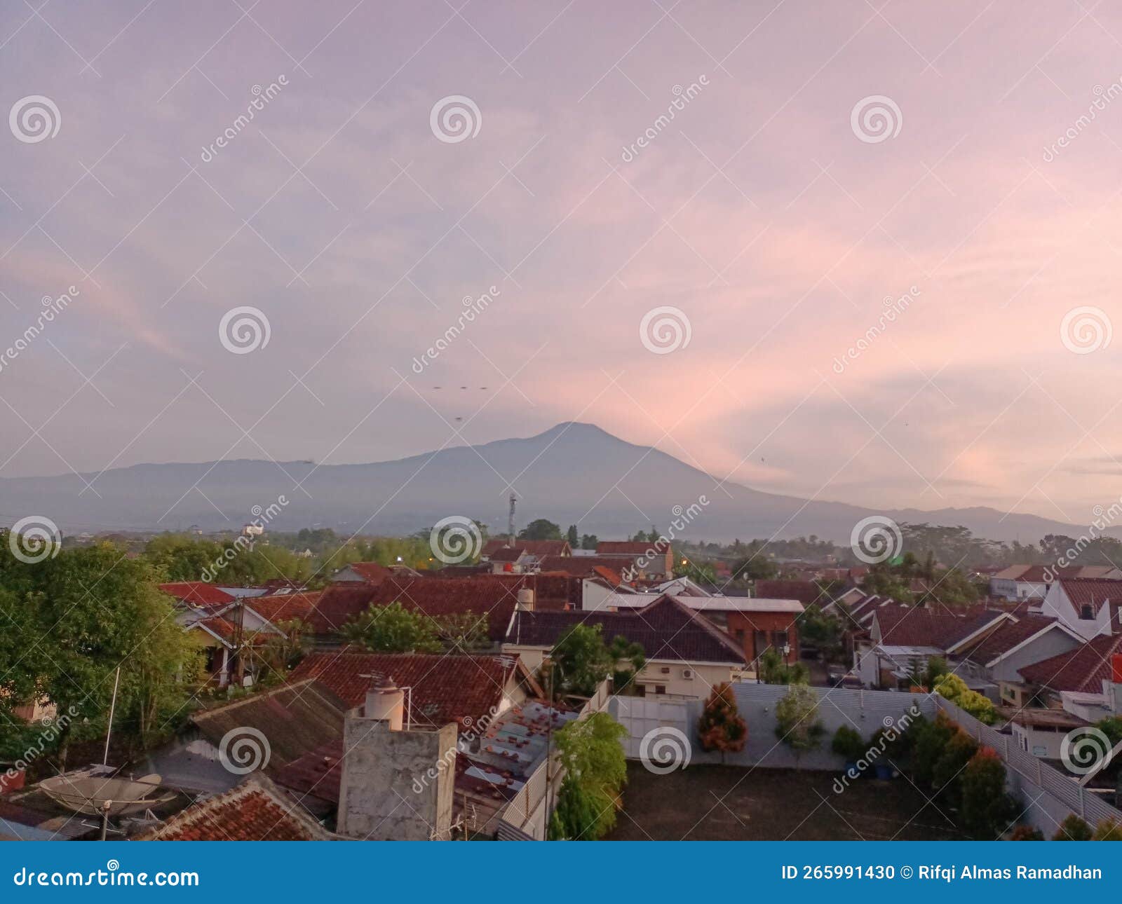 View mountain Slamet stock photo. Image of mount, view - 265991430