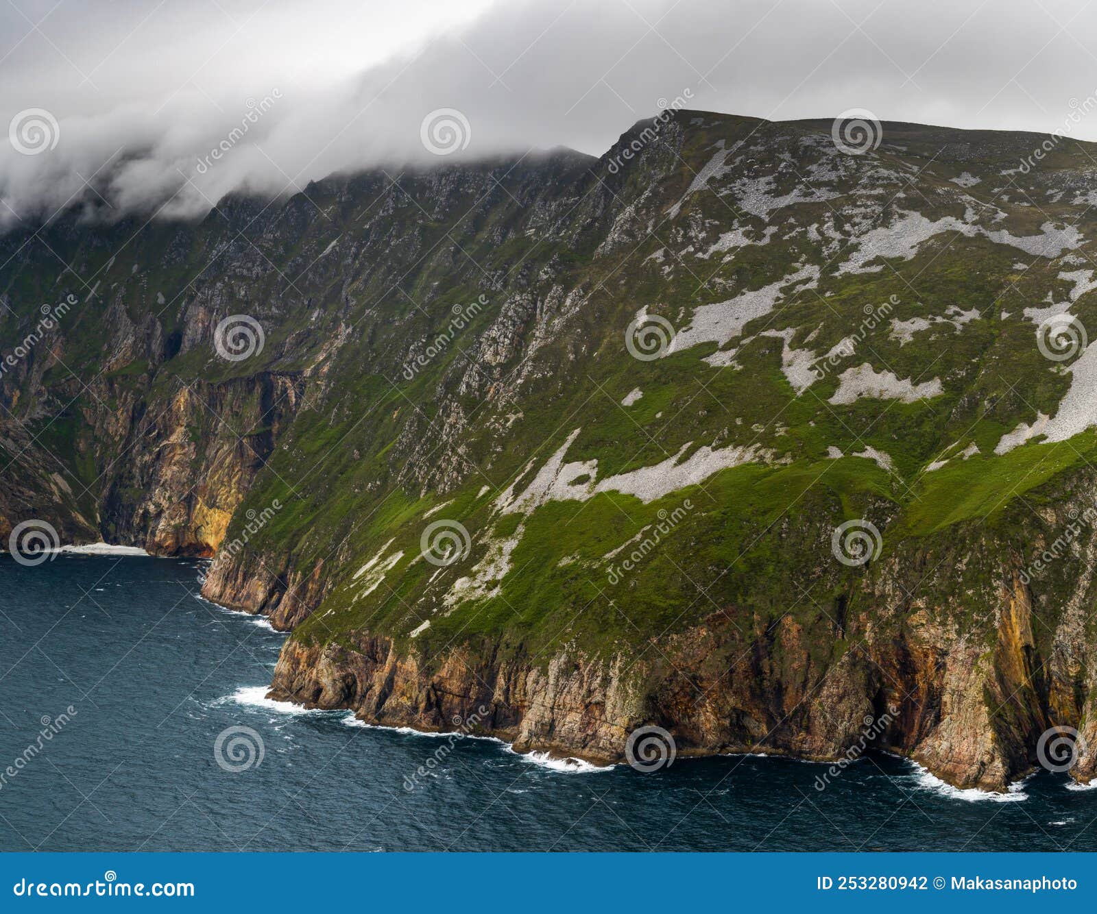 View of the Mountains and Cliffs of Slieve League on the Northwest ...