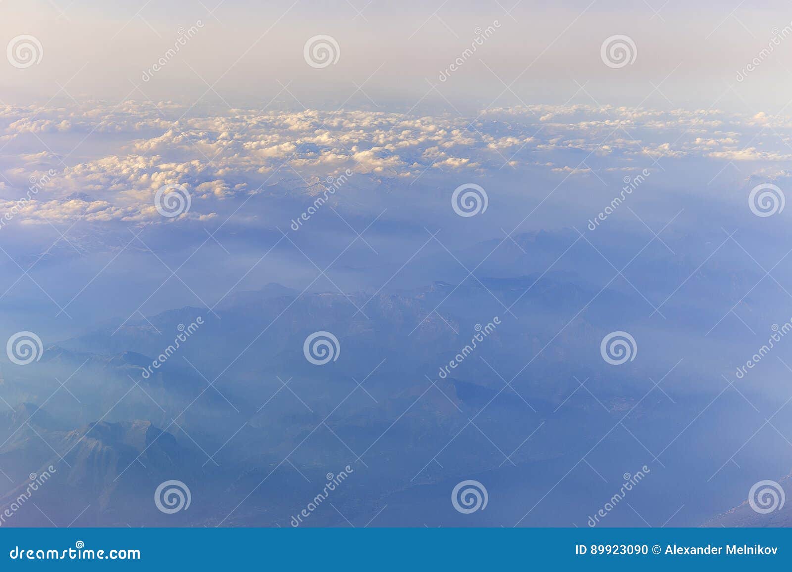 View of the Mountains of Italy from the Airplane Stock Photo - Image of ...