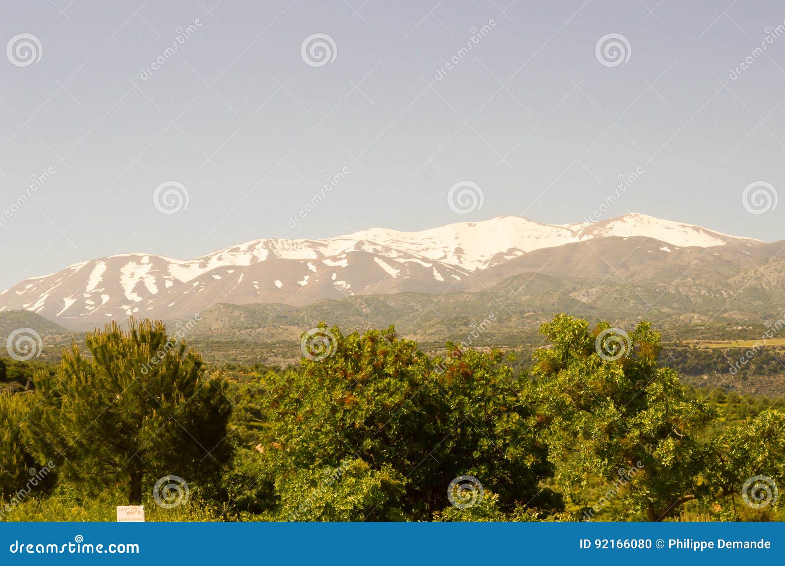 View of the Mountains of Mount Ida Stock Photo - Image of environment ...