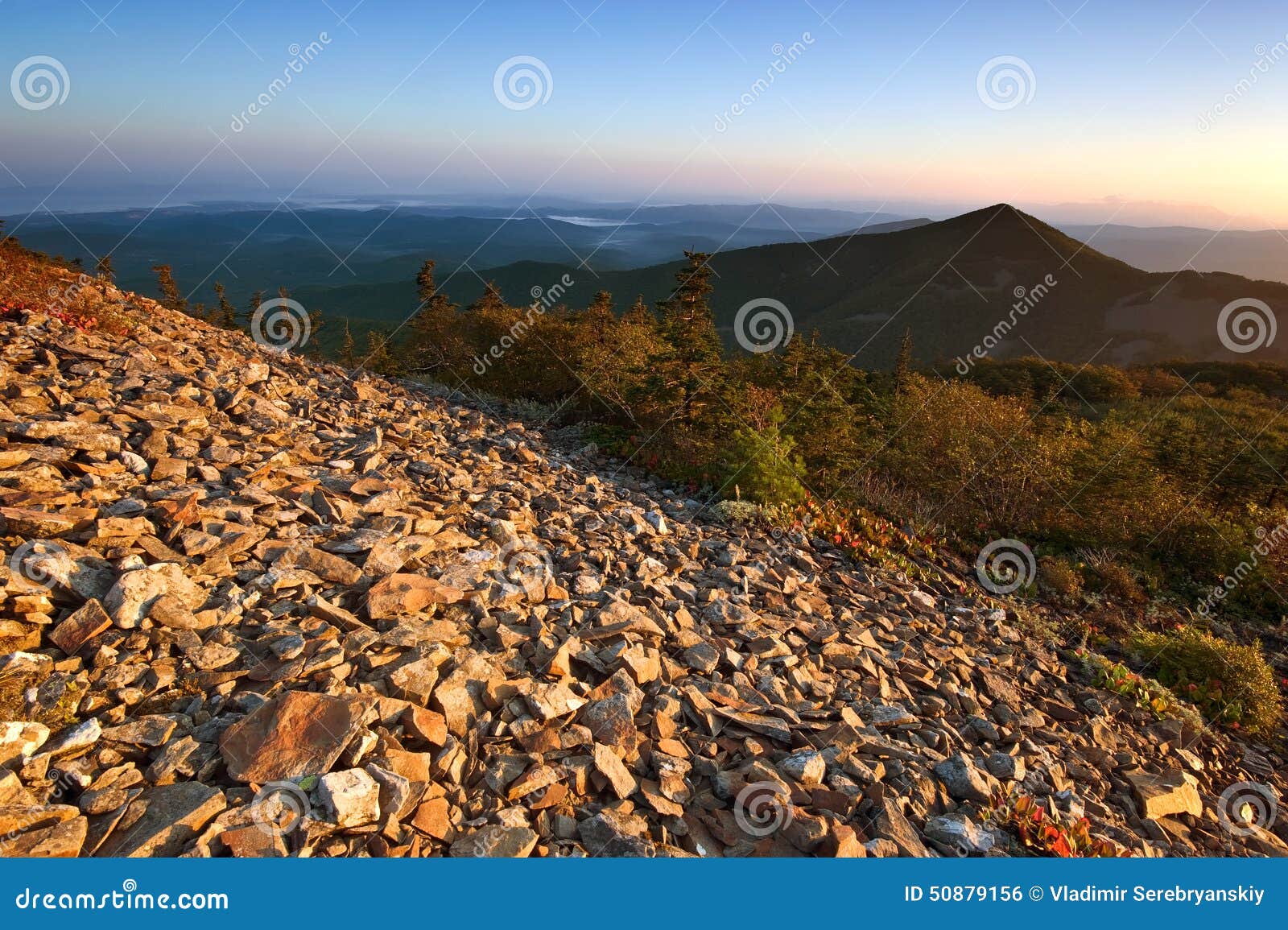 View from the Mountains Sikhote-Alin. Stock Photo - Image of green ...