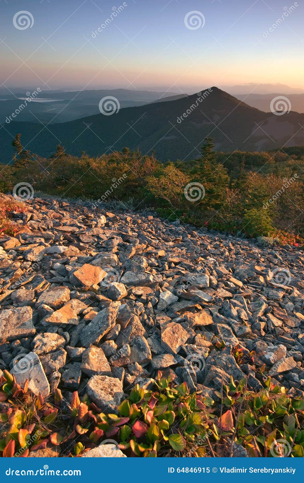 View from the Mountains Sikhote-Alin. Stock Image - Image of coast ...