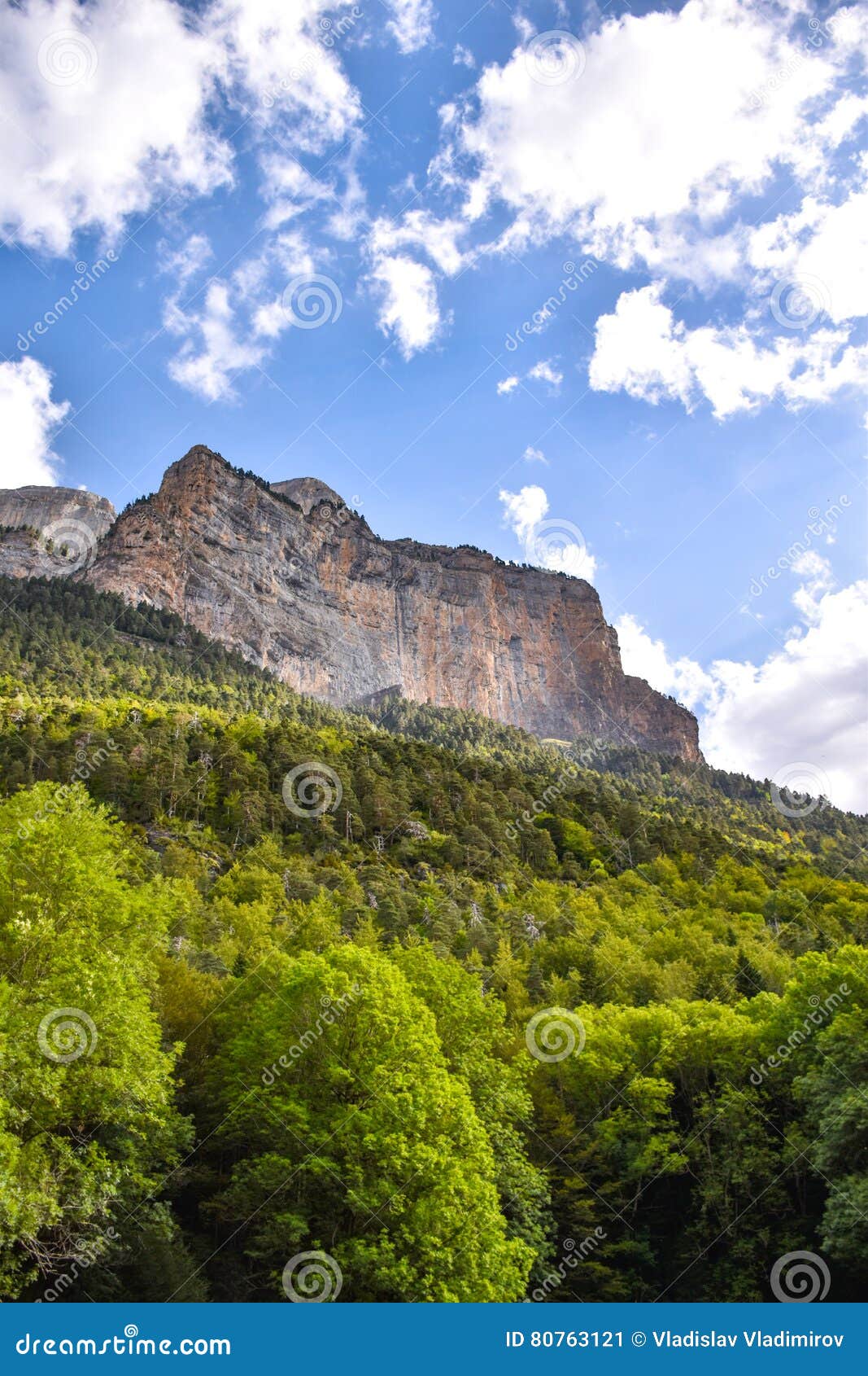 View of a Moutain Cliff in the Summer Stock Image - Image of autumn ...
