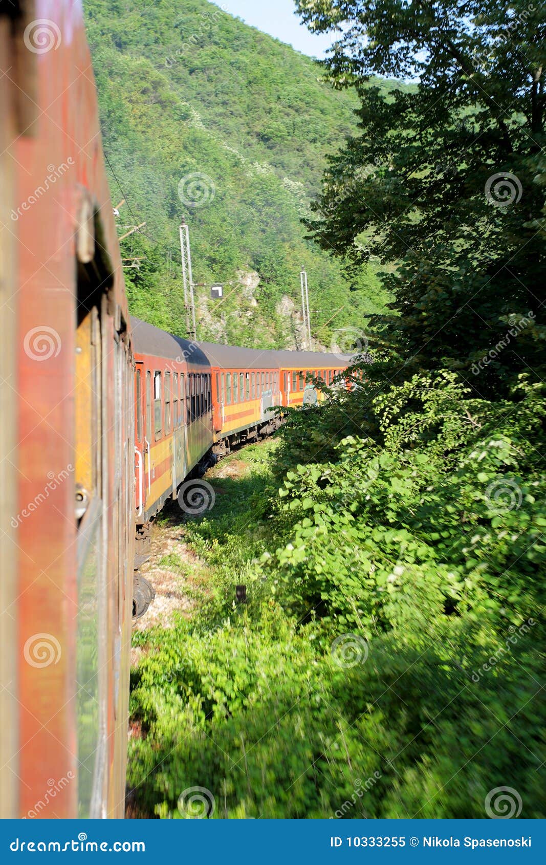 View from a moving train stock image. Image of train - 10333255