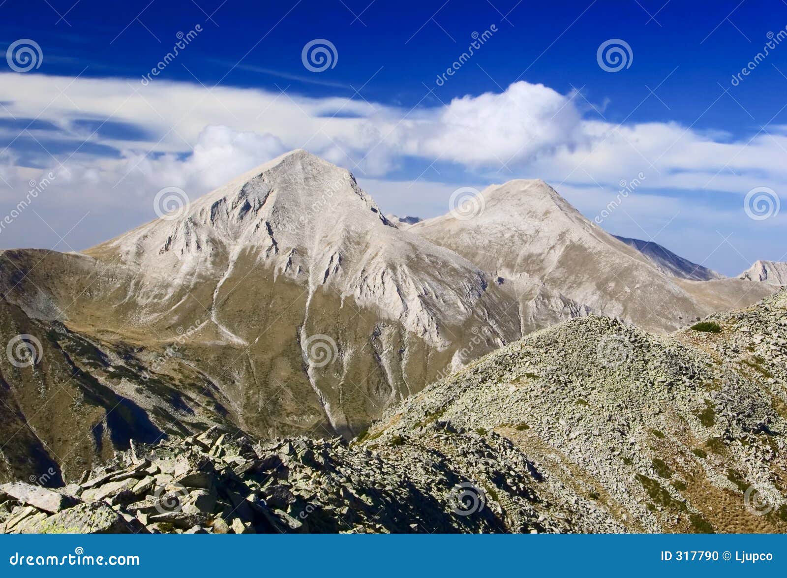 A View of Mt. Vihren, the Peak in Eastern Europe Stock Photo - Image of ...