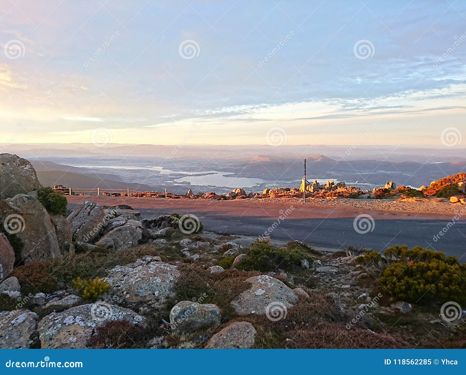 View from Mt Wellington stock image. Image of hobart - 118562285