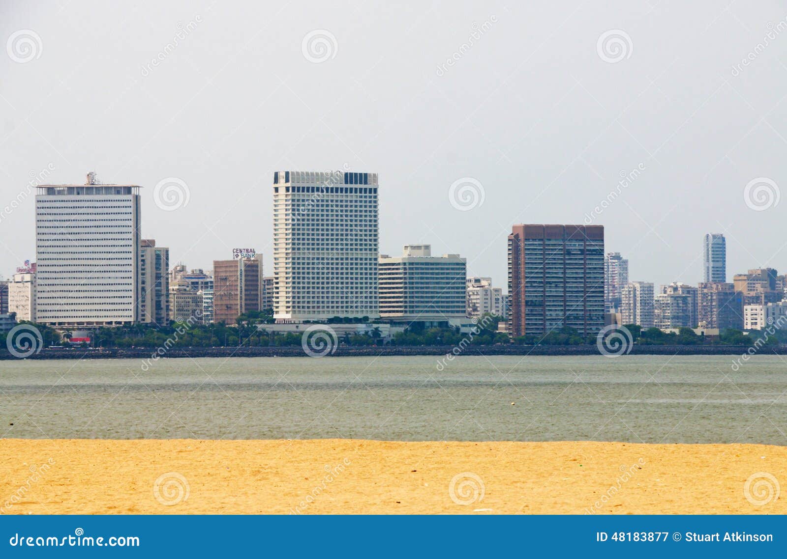 View of Mumbai Skyline by the Sea India Editorial Photography - Image ...
