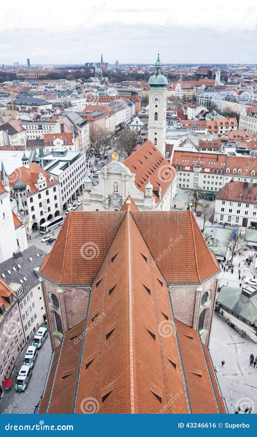 View of Munich City Center. Munchen, Germany Stock Photo - Image of ...