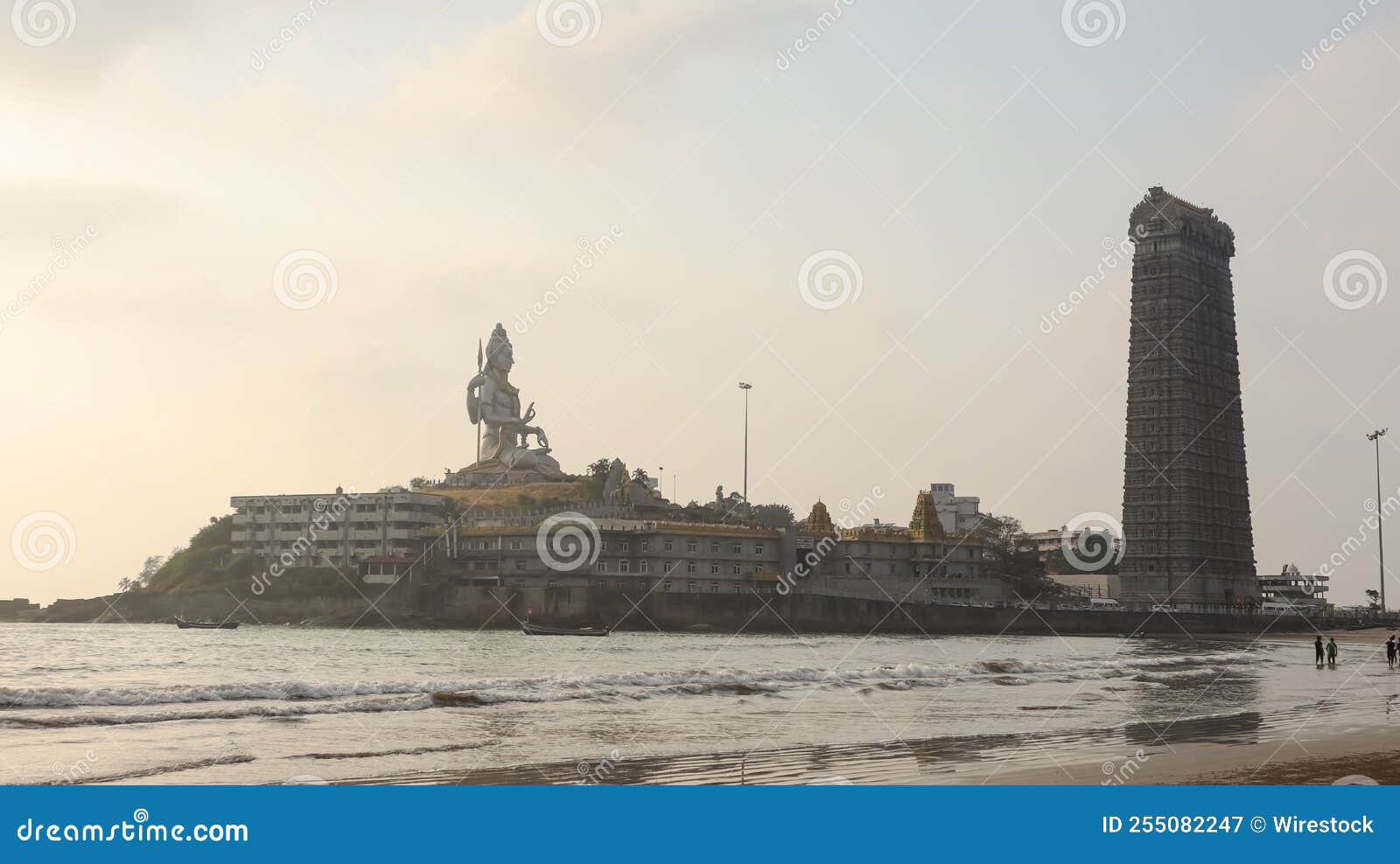 The View of Murudeshwar Devasthan. Stock Image - Image of indian ...