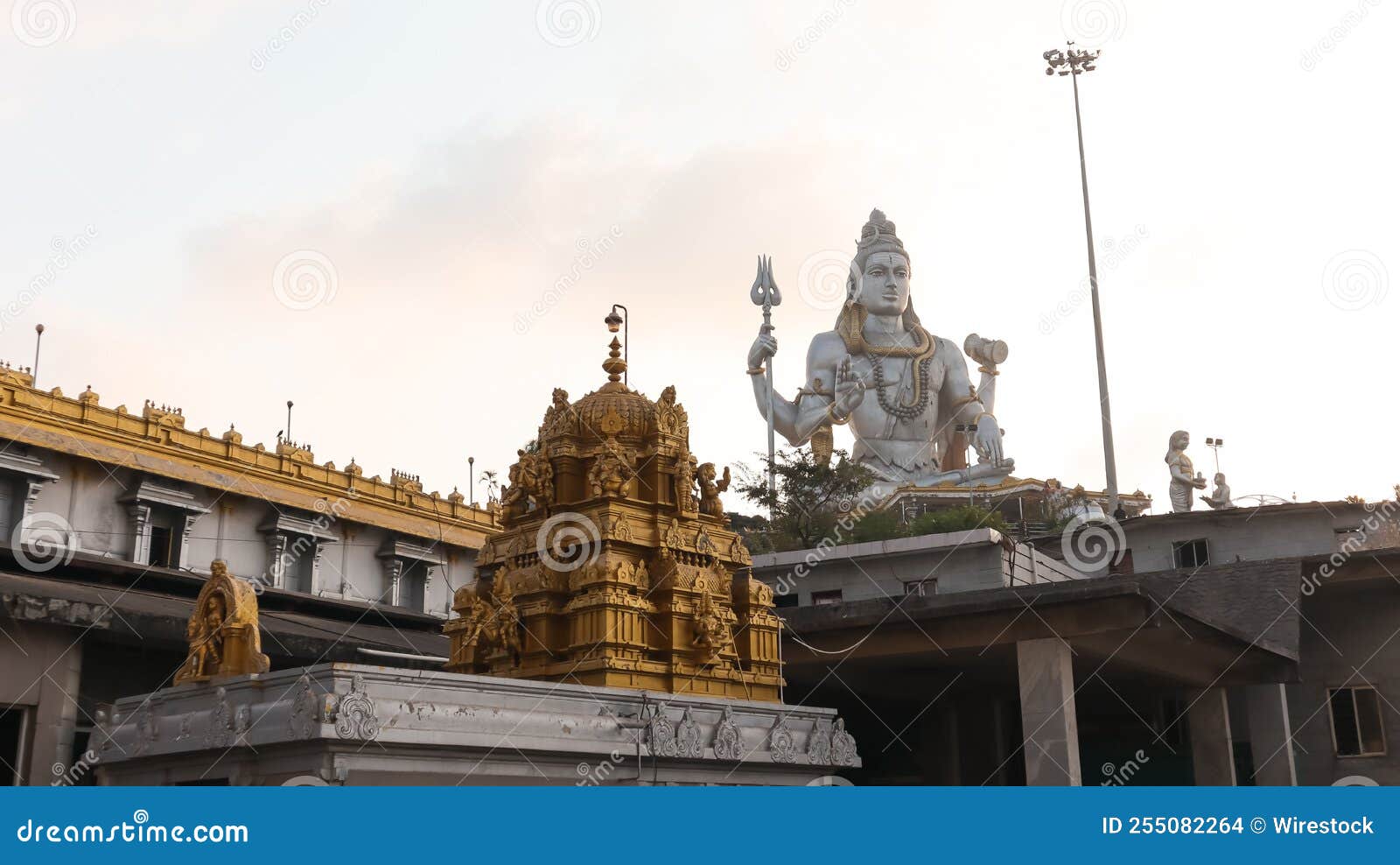 View Of Murudeshwar Temple At Sunset - Lord Shiva Statue - Gopura ...