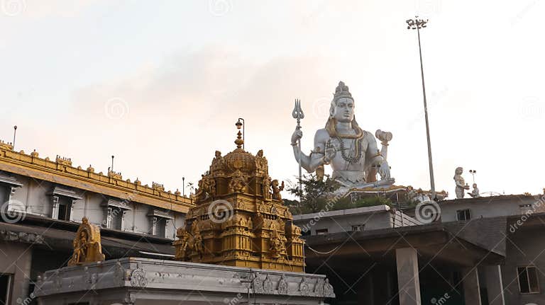 The View of Murudeshwar Devasthan. Stock Photo - Image of hinduism ...
