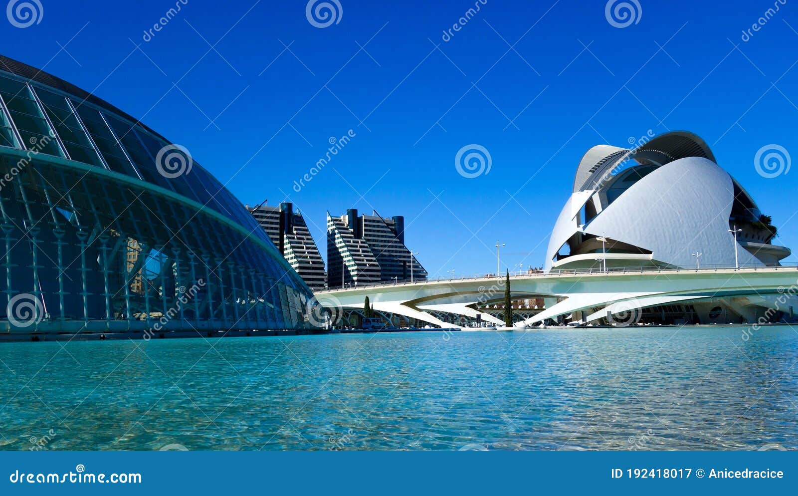 View of the Museum of Science in Valencia on a Beautiful Warm Day ...