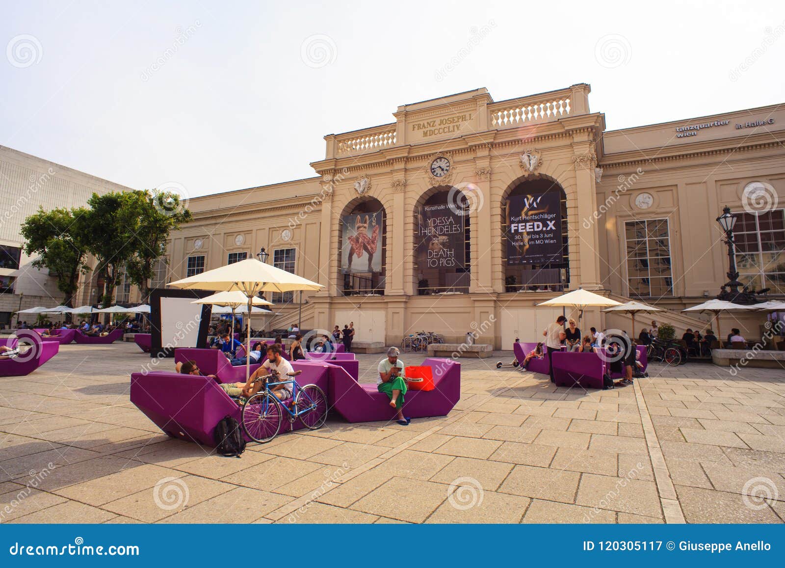 View of the Museumsquartier in Vienna Editorial Photography - Image of ...