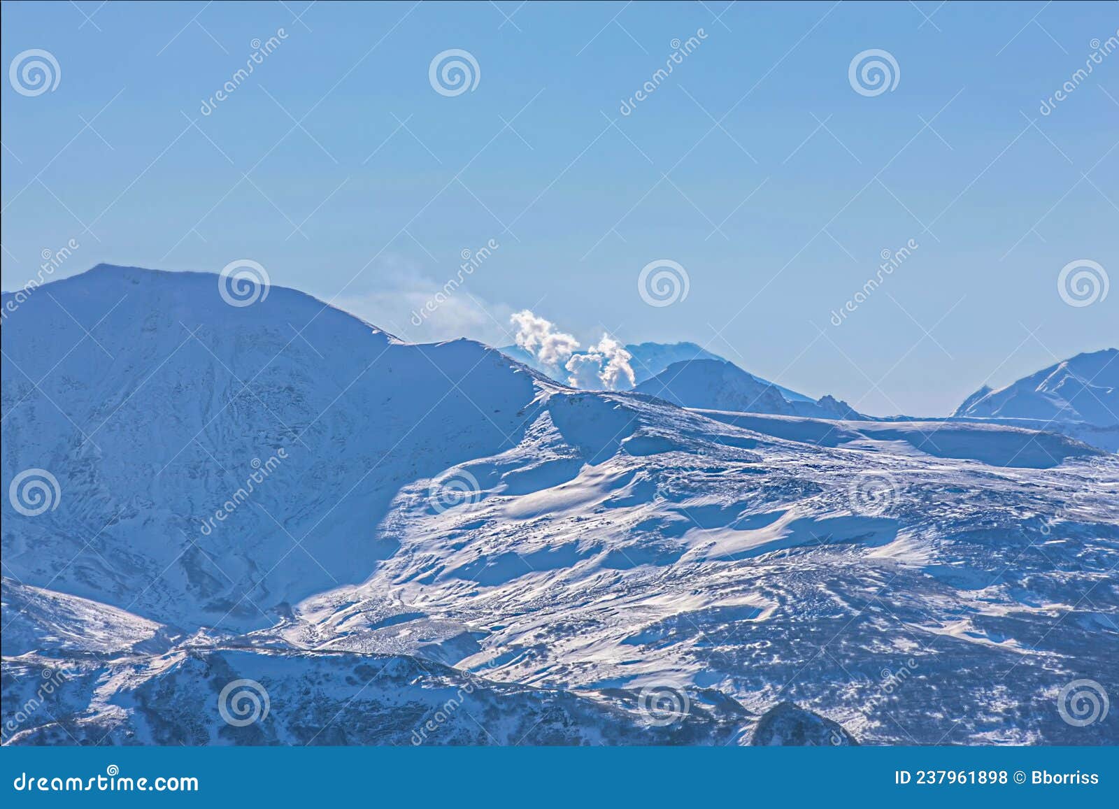 View of the Mutnovsky Volcano Landscape of Kamchatka Peninsula Stock ...