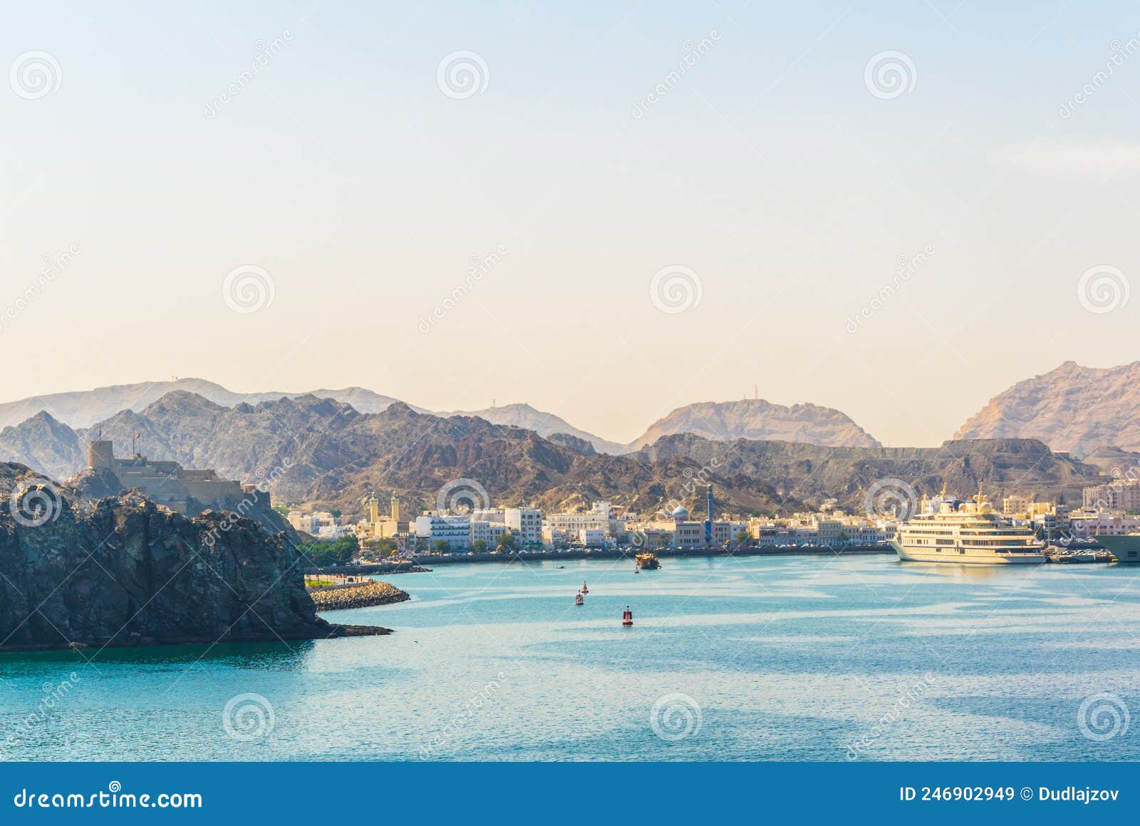 View of the Muttrah District in Muscat, Oman....IMAGE Stock Image ...