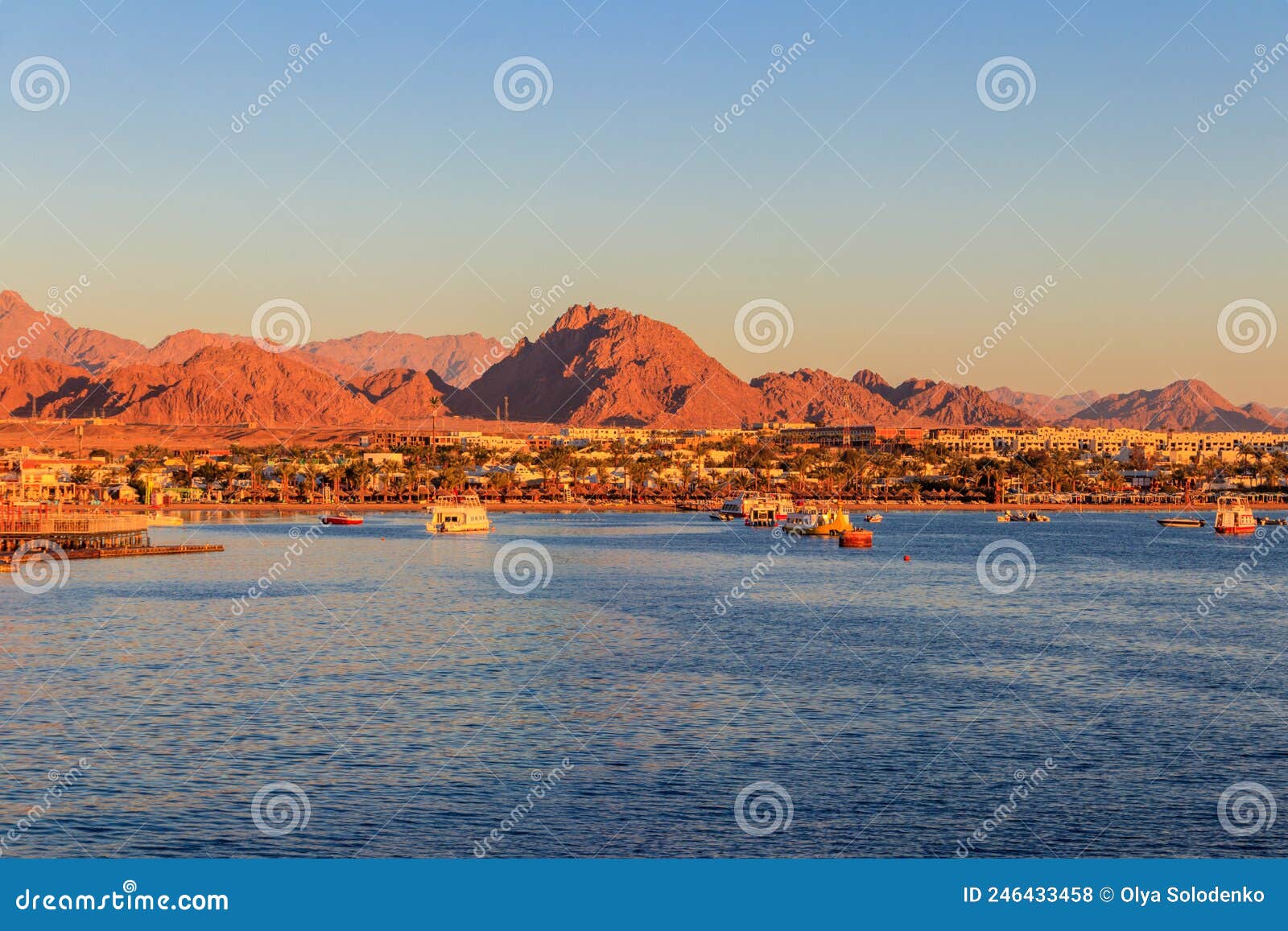 View of Naama Bay in Sharm El Sheikh, Egypt Stock Photo - Image of ...