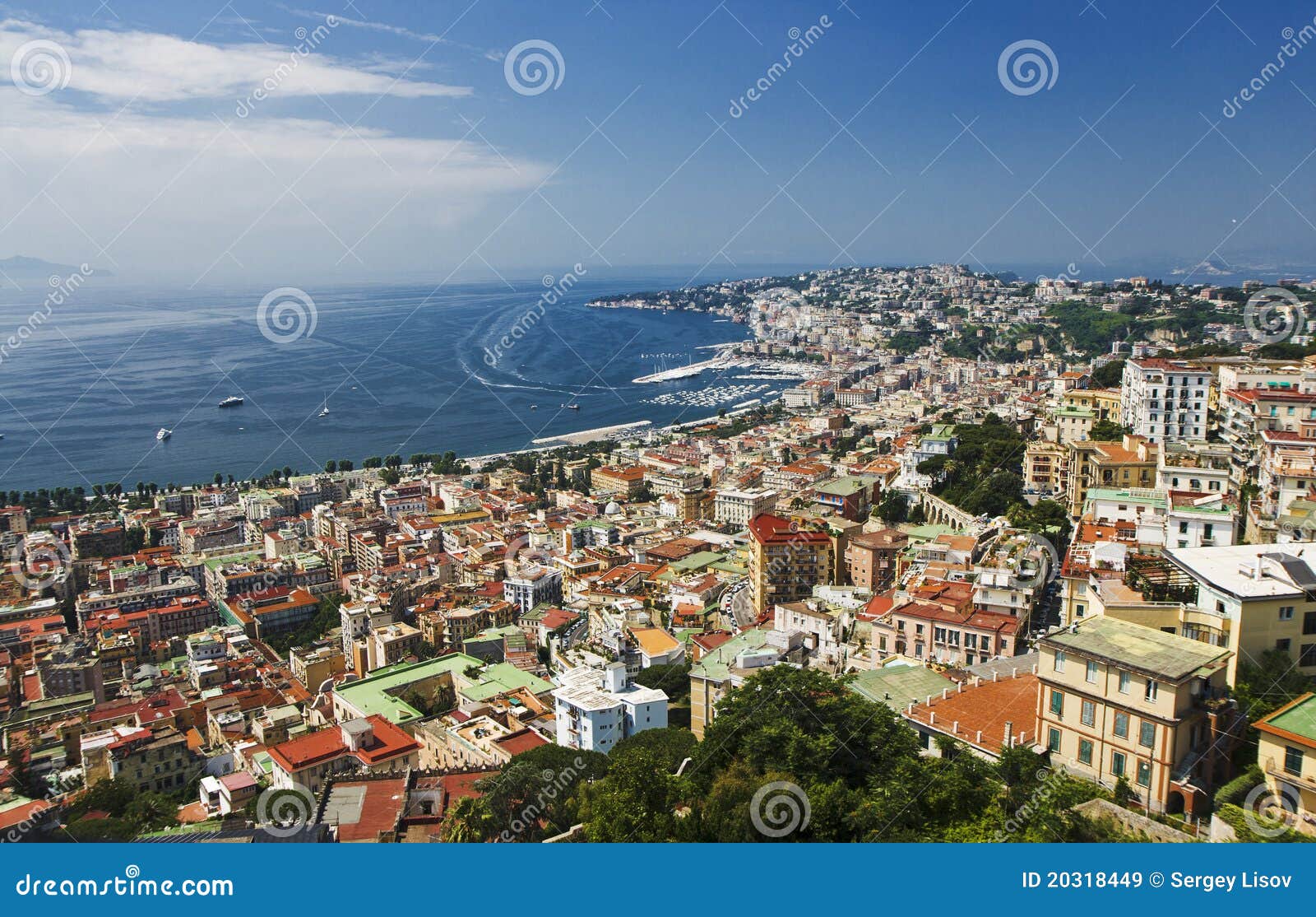 A view of Napoli, Italy stock image. Image of sightseeing - 20318449