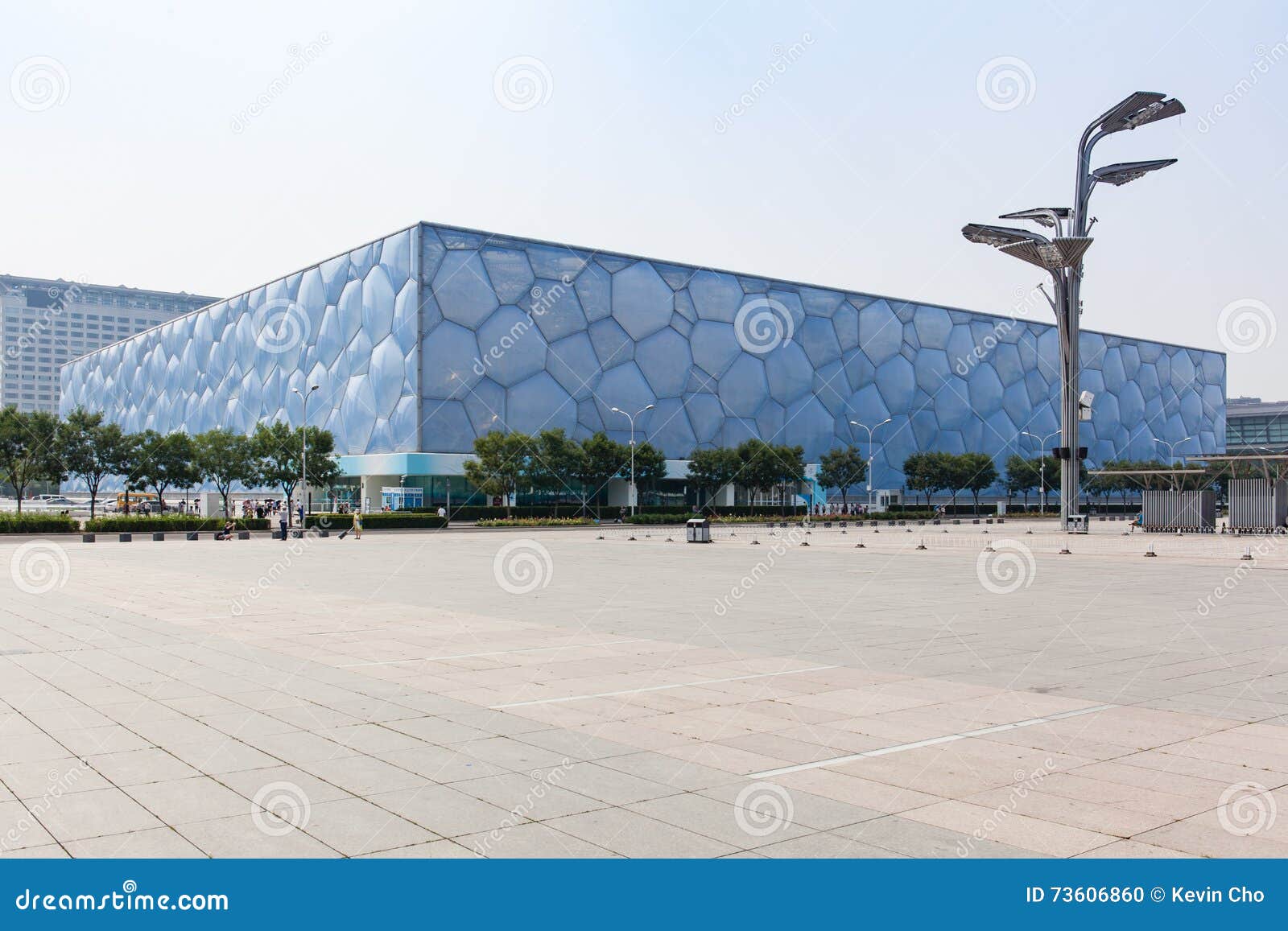 View of the National Aquatic Center, Water Cube, of Beijing Editorial ...