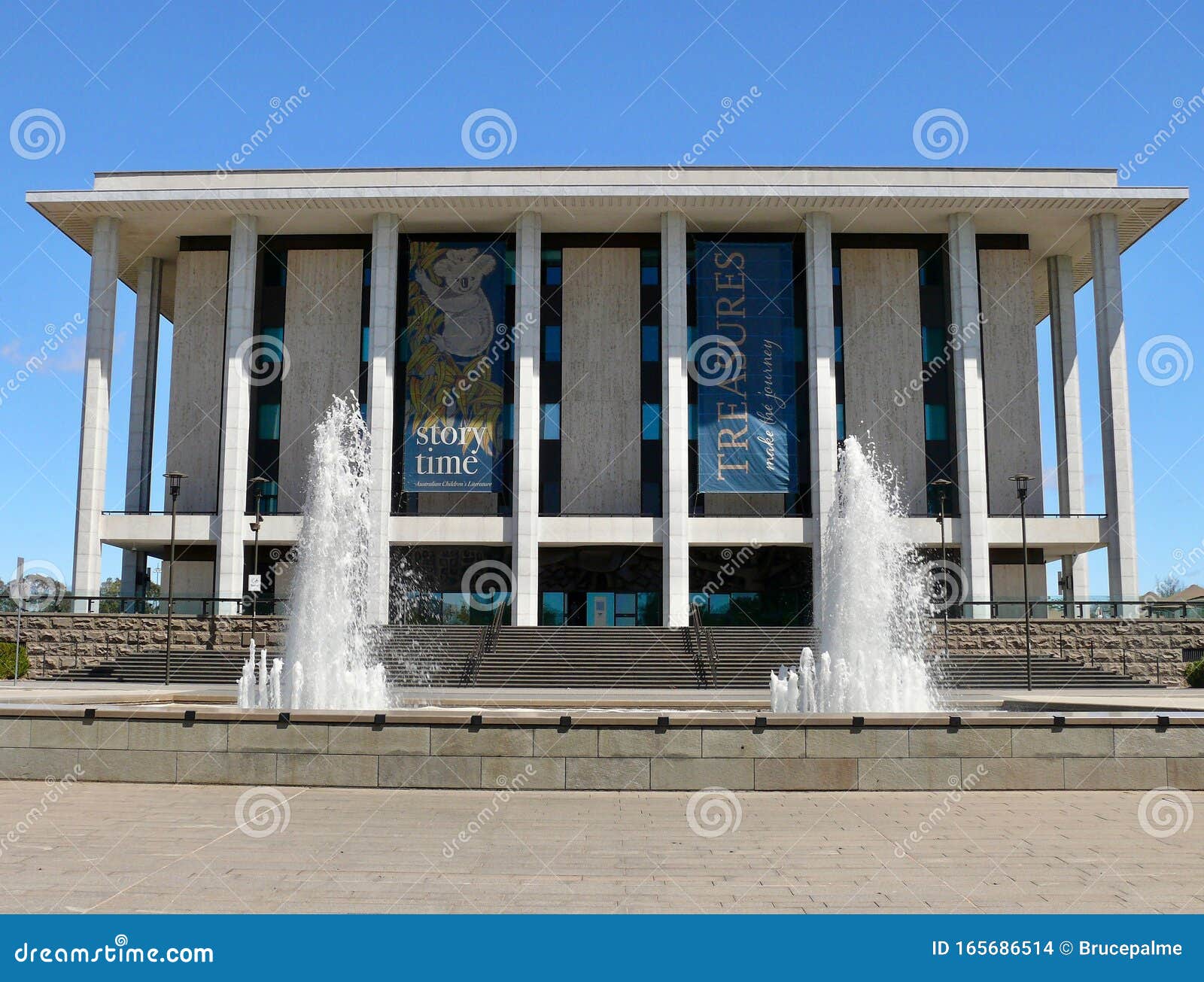Canberra: the National Library of Australia Editorial Stock Image ...