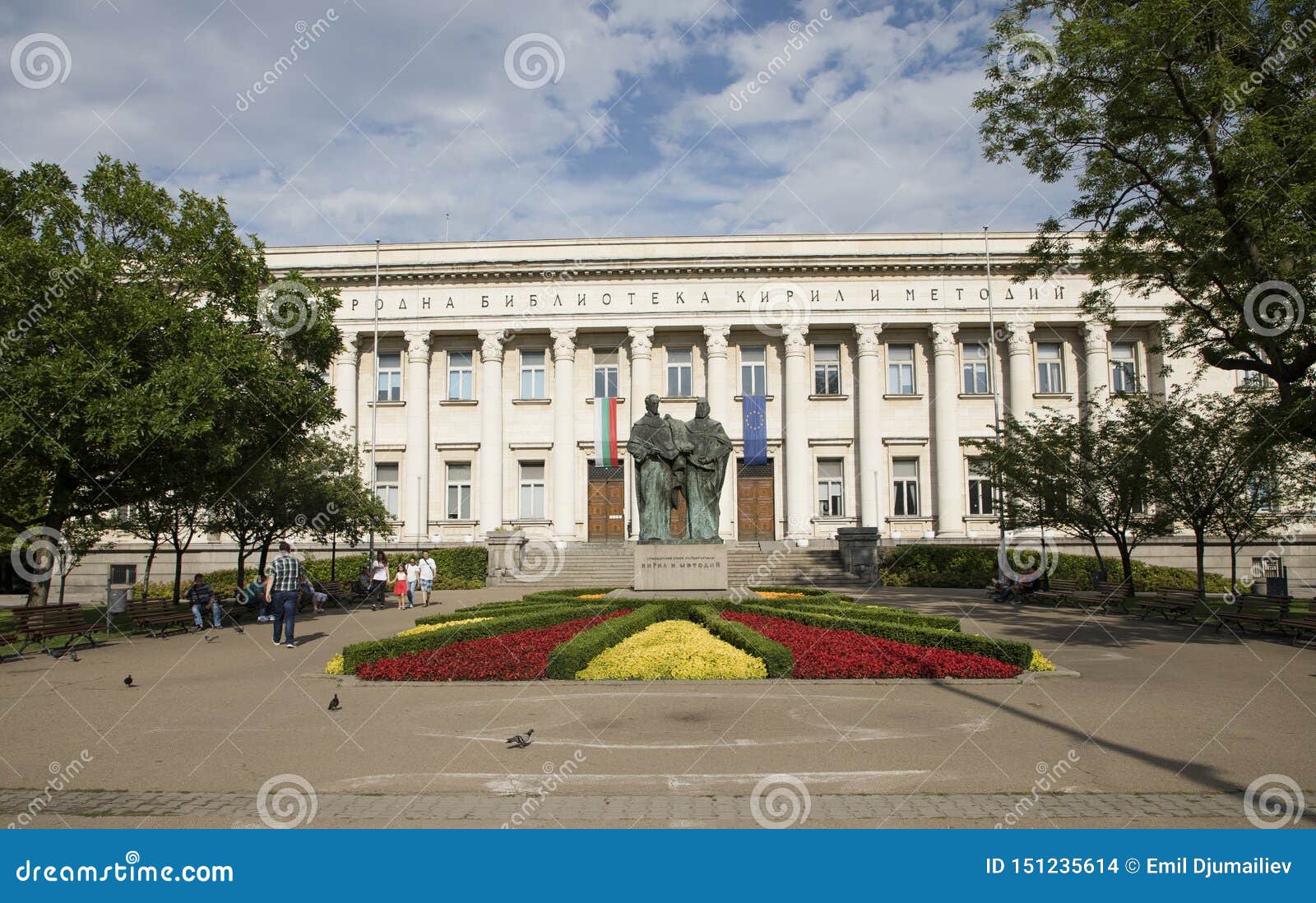 View of National Library St. Cyril and St Editorial Stock Image - Image ...
