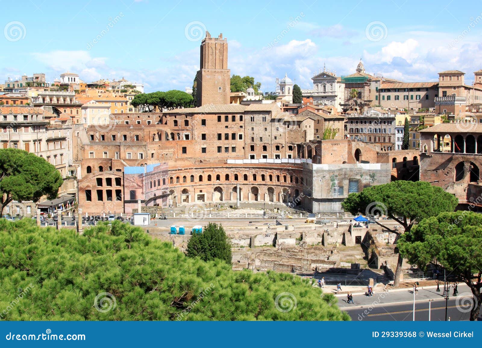 View from the National Monument To North-east, Rome Editorial Stock ...
