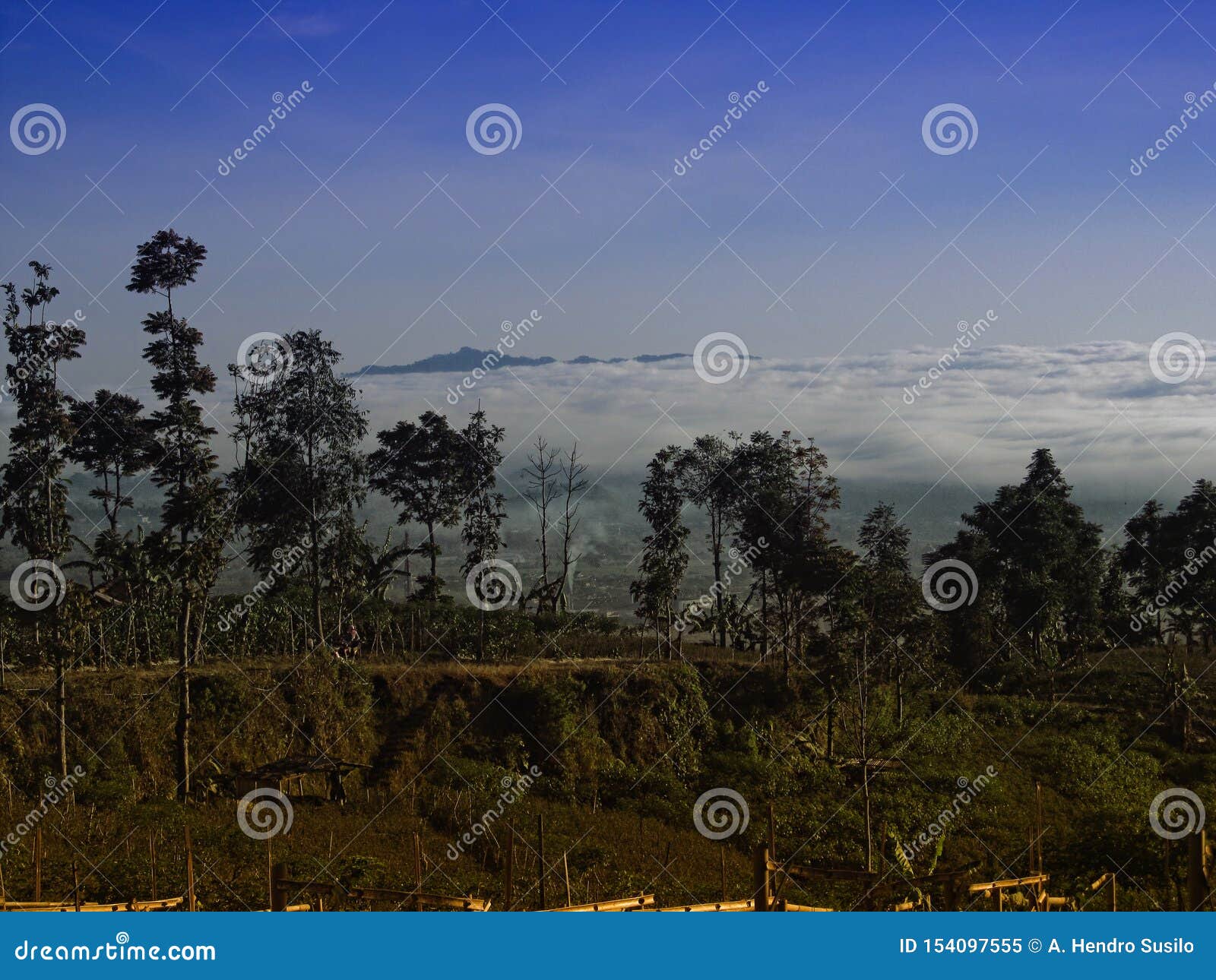 View on the Nature at Temanggung Central Java Indonesia Stock Image ...