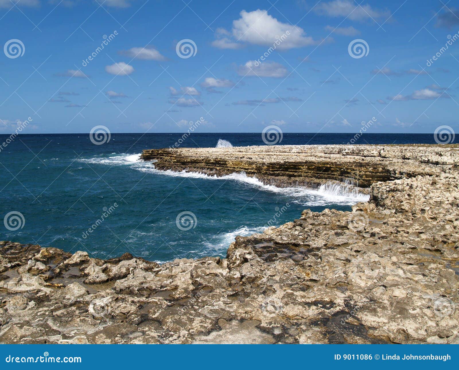 The Devils Bridge And Waterfall In Gole Del Raganello Stock Photography ...