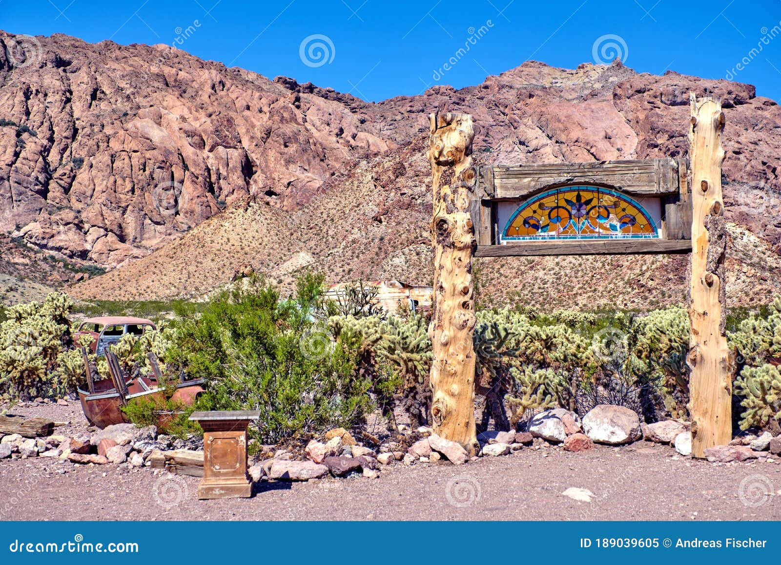 View of the Nelson Ghost Town of Nevada Stock Image - Image of broken ...