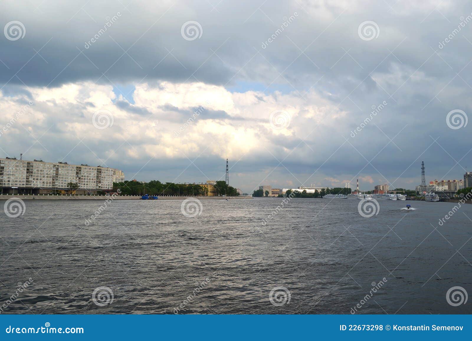 View of Neva River, St.Petersburg Stock Photo - Image of russia, water ...