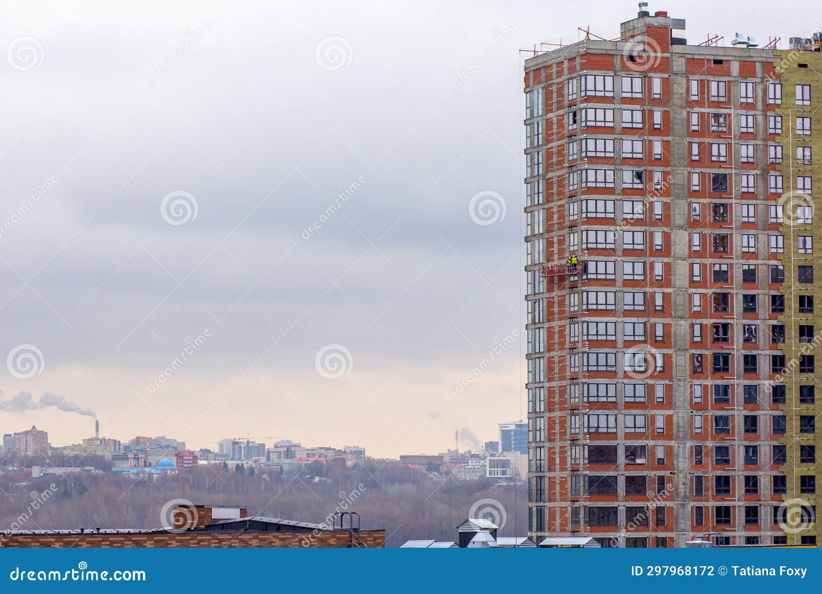 View of New Building in Process of Construction Stock Photo - Image of ...