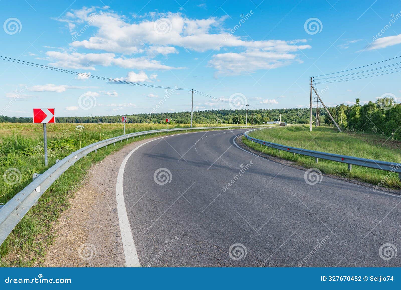 View of the New Highway To the Settlement Stock Photo - Image of ...