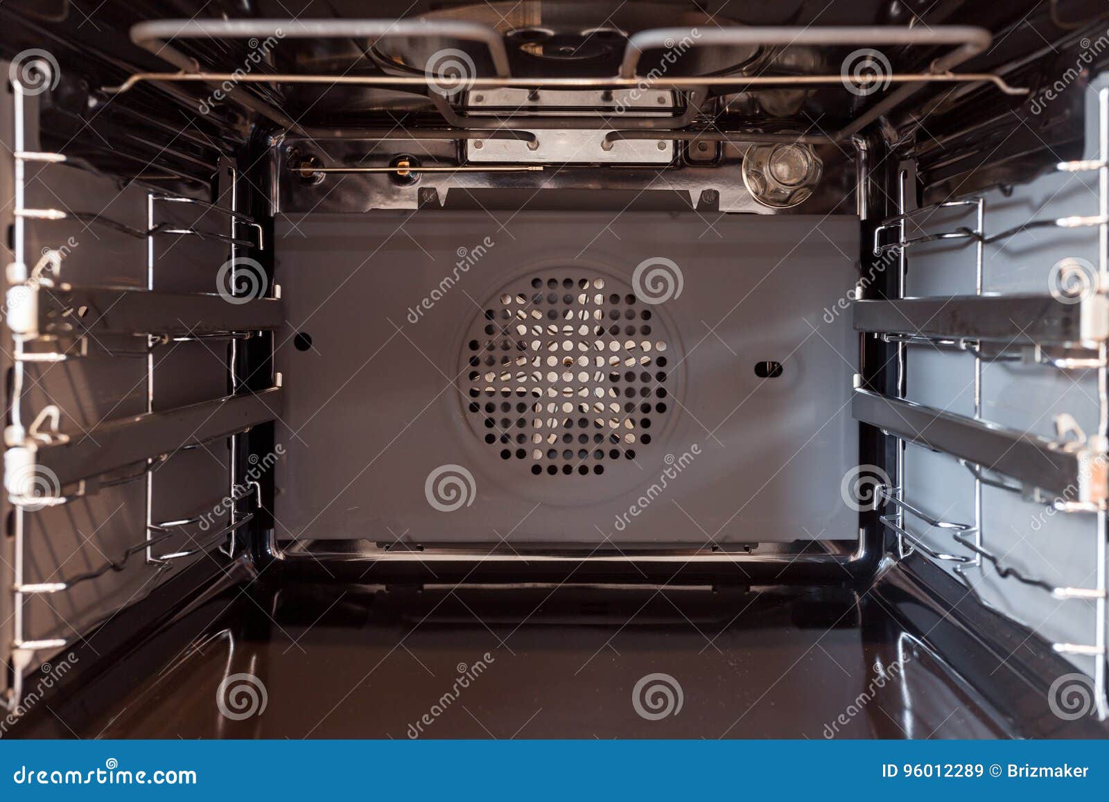 View of the New Modern Empty and Open Electric Oven Stock Image - Image ...