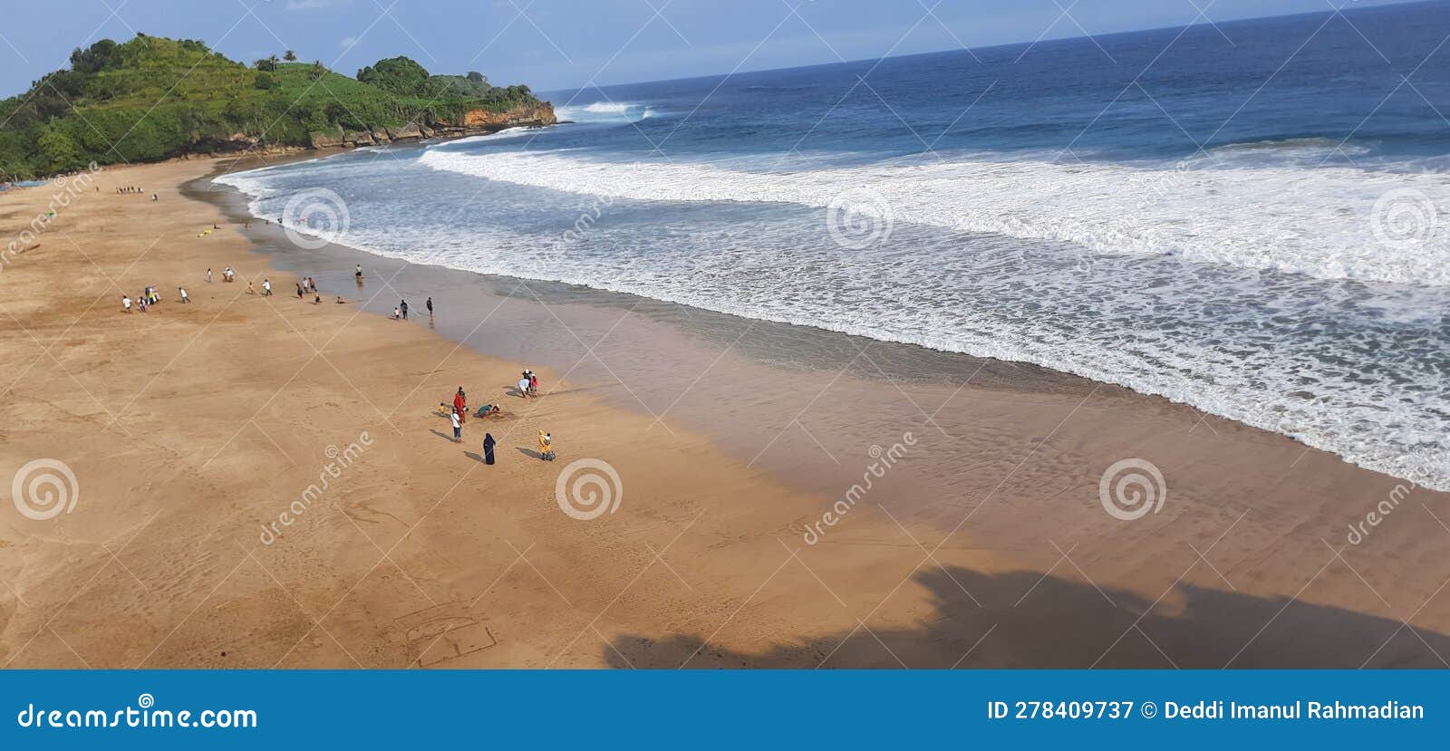 View of Ngantep Beach in Malang Regency (South Malang). Editorial ...