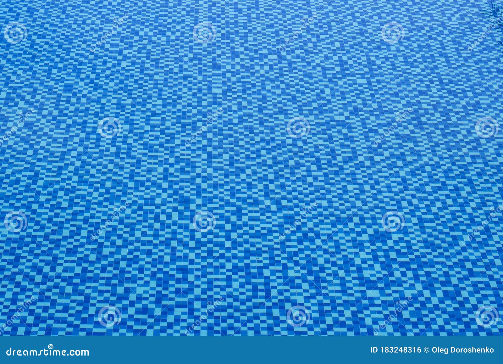 View of Nice Blue Tile in Swimming Pool Water Surface Stock Photo ...