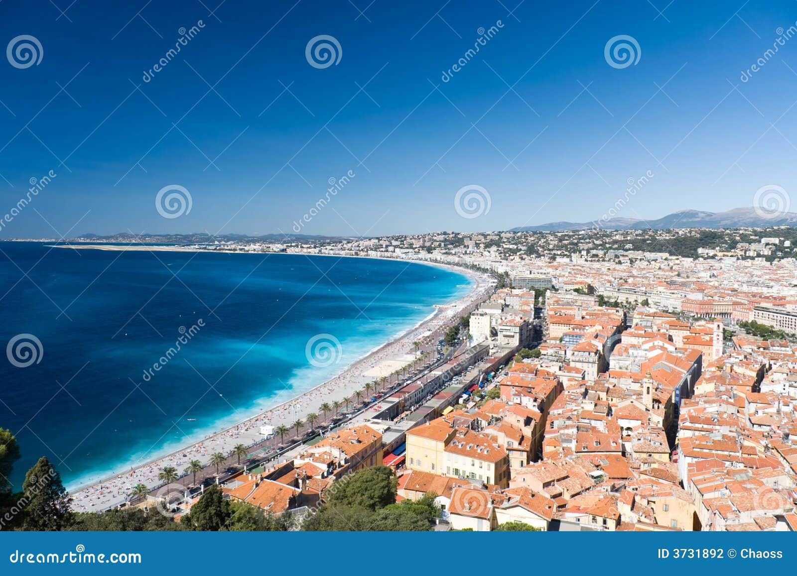 View on Nice city stock photo. Image of riviera, beautiful - 3731892