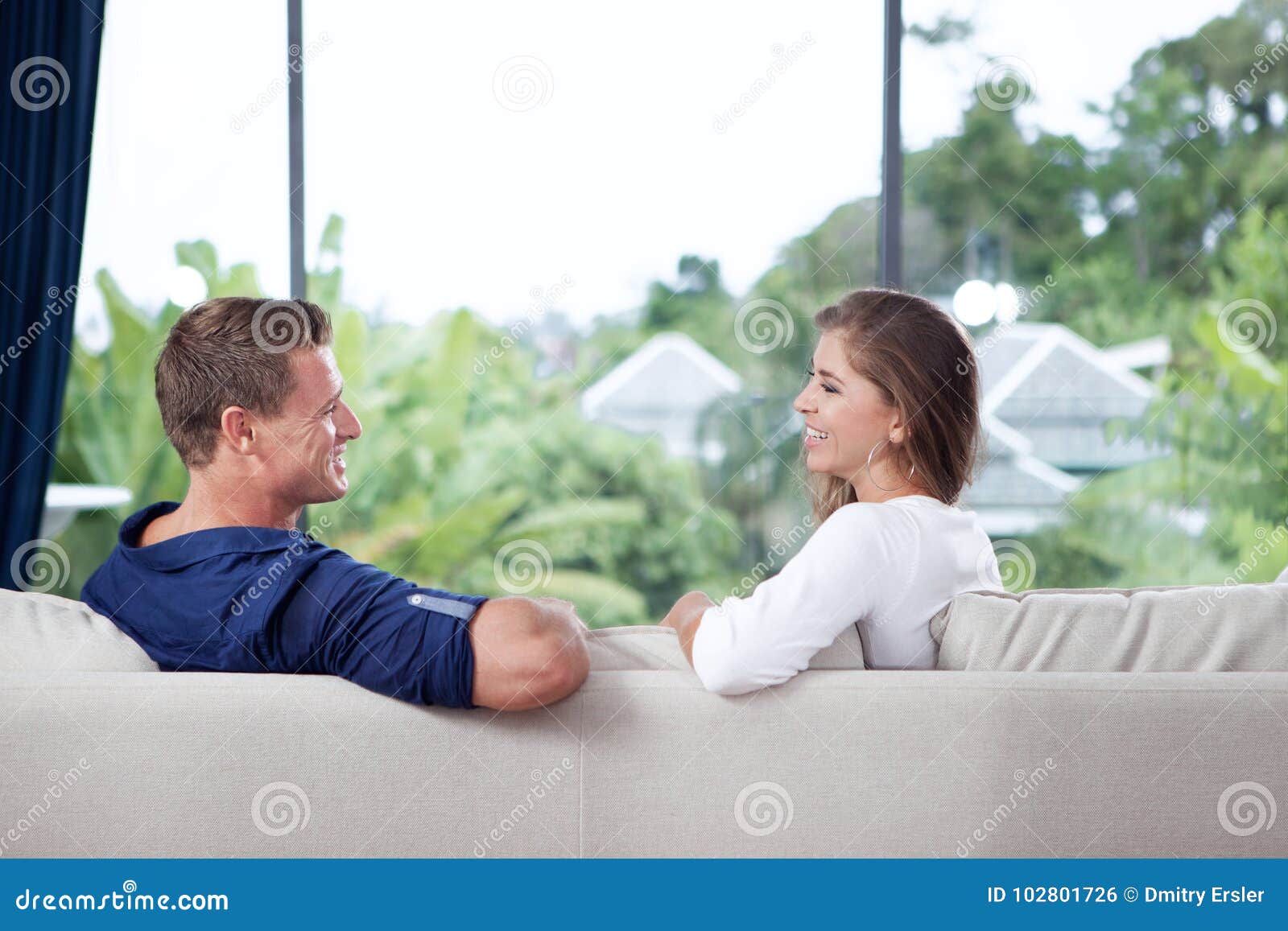 Flirting stock photo. Image of home, lover, indoor, house - 102801726