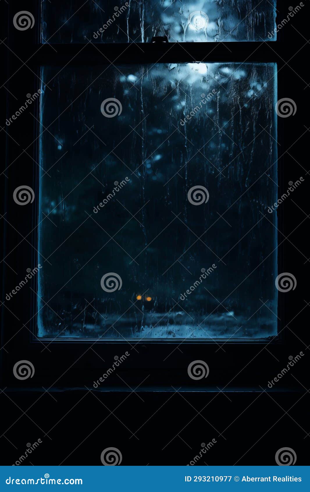 A View of the Night Sky through a Window at Night Stock Illustration ...