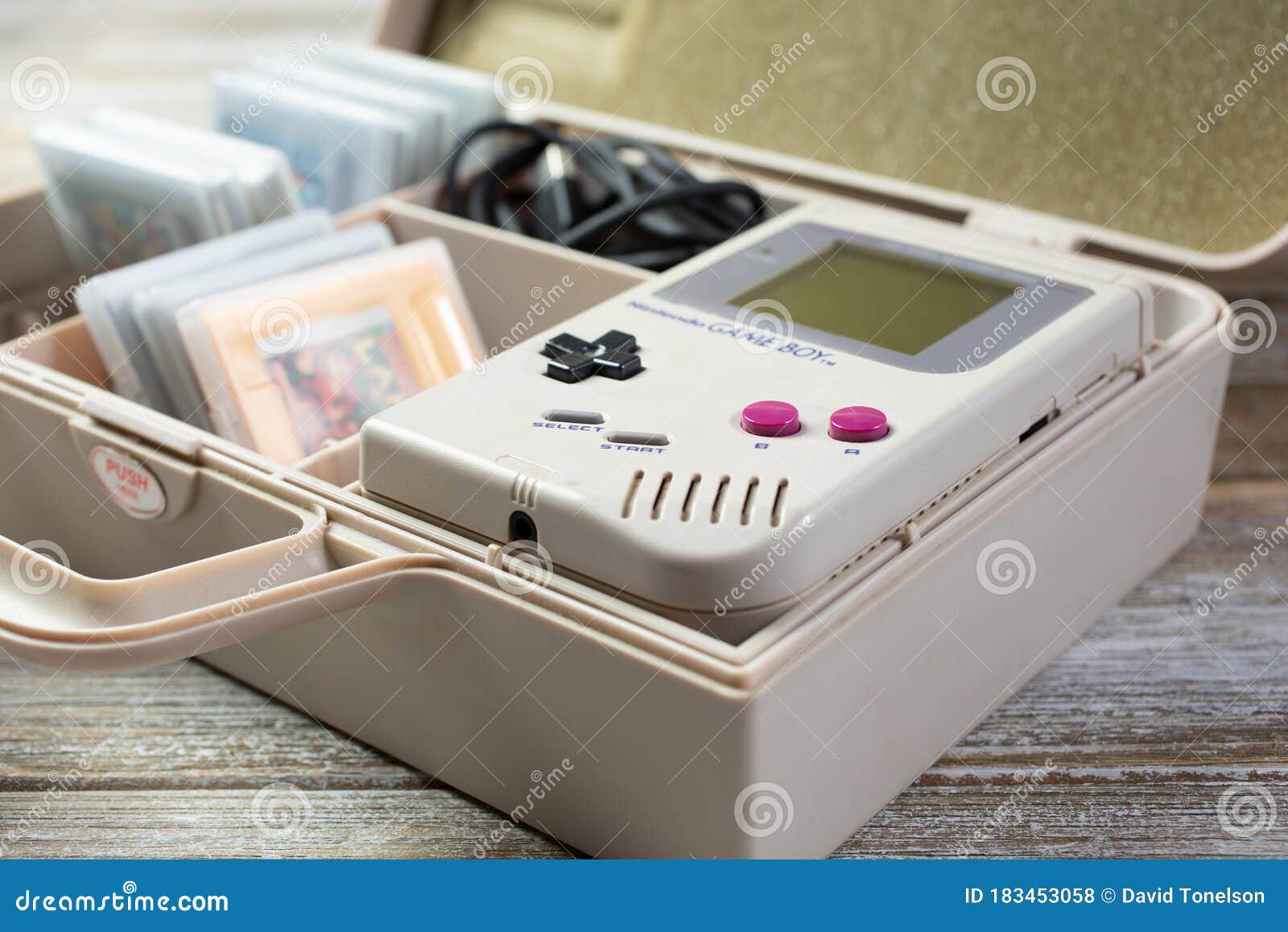 Game Boy collection editorial stock photo. Image of cartridge - 183453058