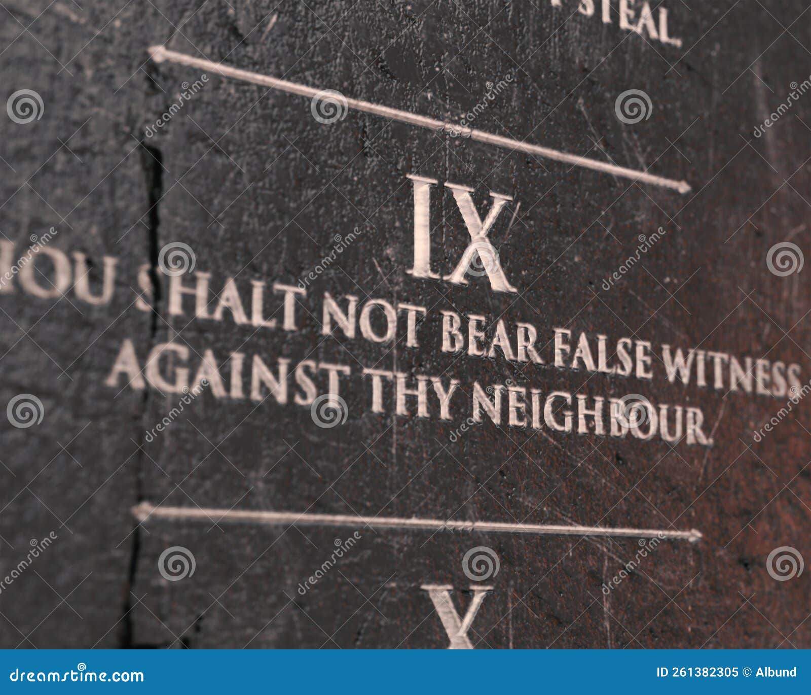 Ninth Commandment Royalty-Free Stock Photo | CartoonDealer.com #261382305