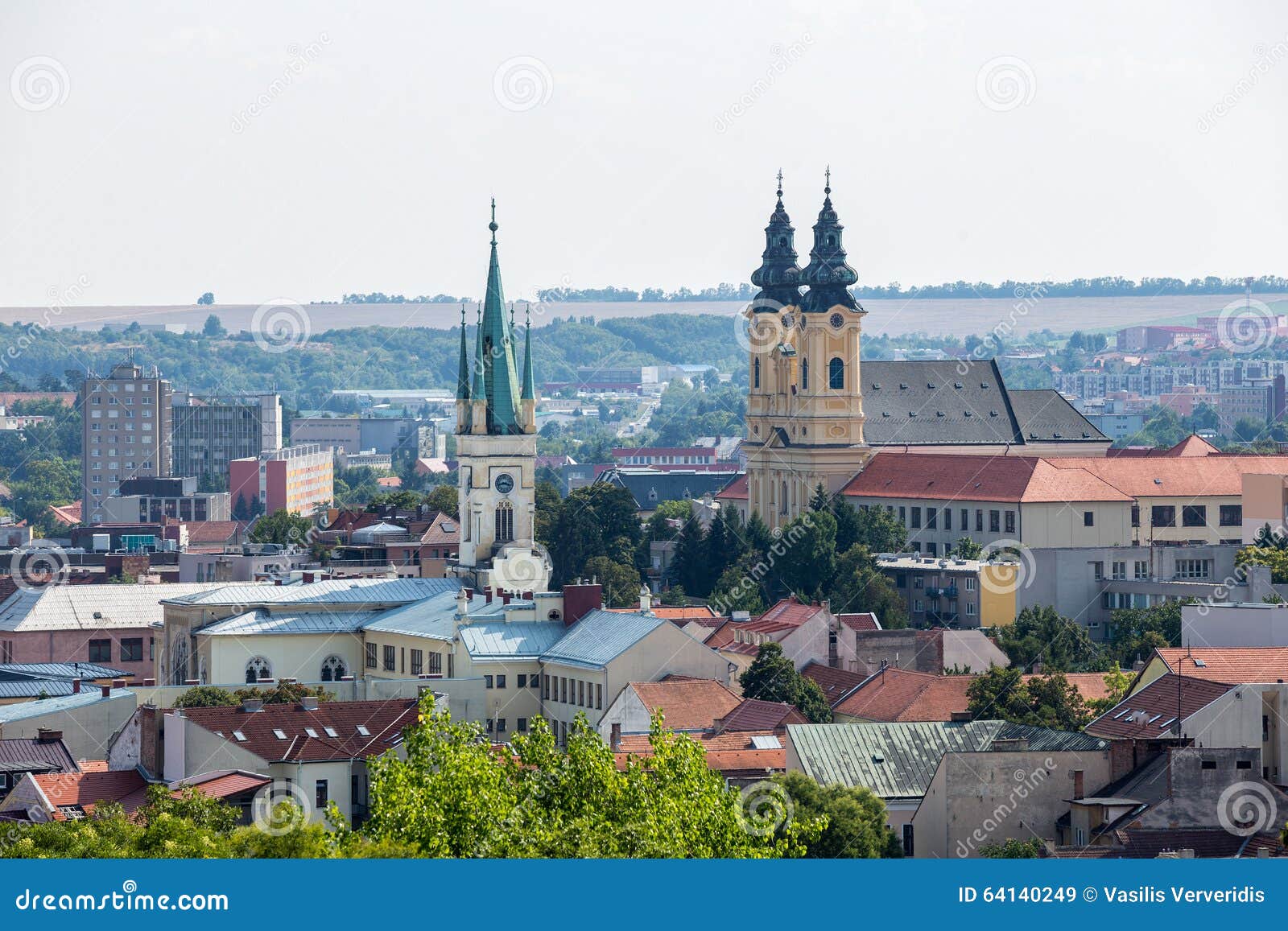 View of the Nitra City in Slovakia. Nitra Has Population of about 83. ...