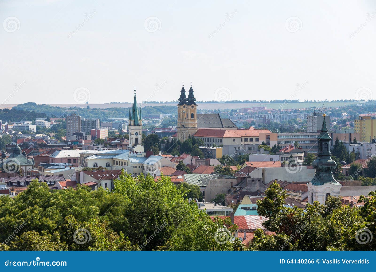 View of the Nitra City in Slovakia. Nitra Has Population of about 83. ...